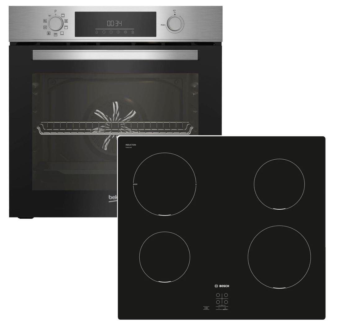 Bosch Backofen Set Versenkknebel Mit Induktionskochfeld Kindersicherung