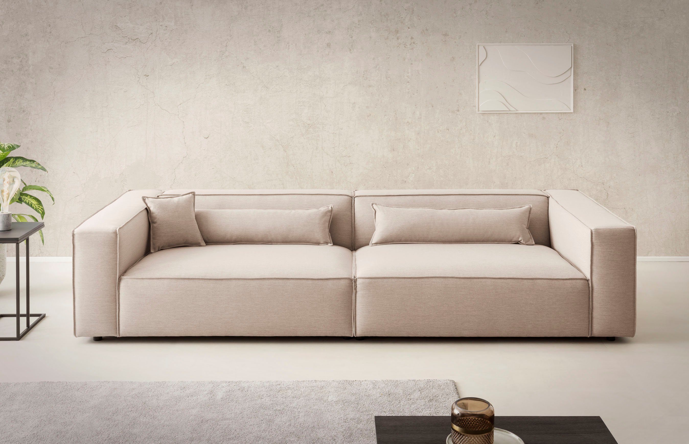 Leger Home By Lena Gercke 3 Sitzer Piara Xxl Sofa Mit Kedernaht Big
