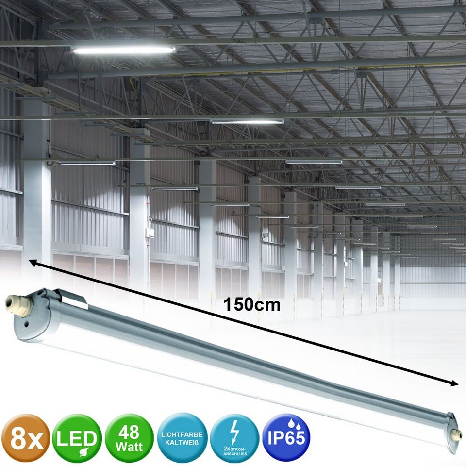 Etc Shop Außen Deckenleuchte Led Wannenleuchte 48 Watt Led