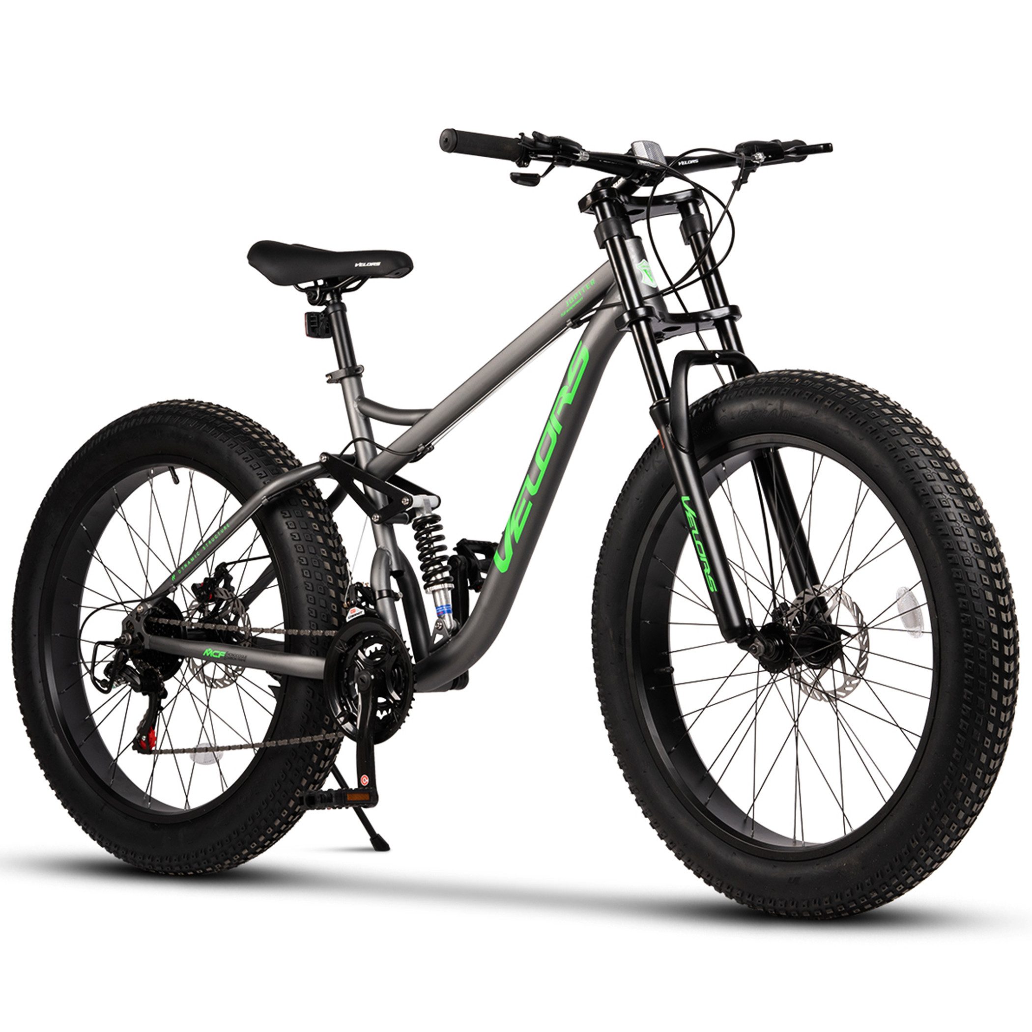 Velors Fatbike 26 Zoll Fat Tire 4.0 MTB für Herren Damen und Jungen, 21 ...