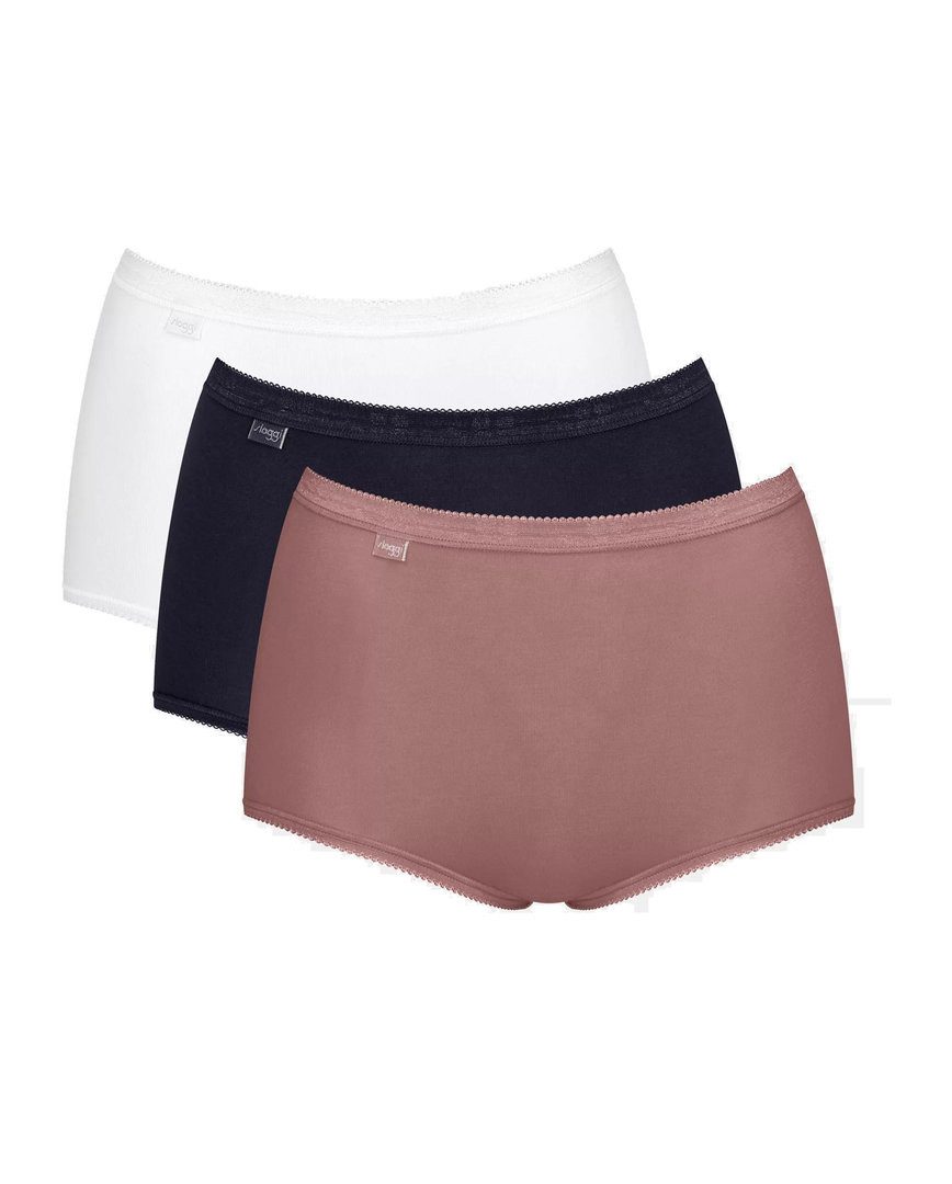 sloggi Maxislip Basic+ (9er Vorteilspack) Core-Spun Baumwoll-Qualität