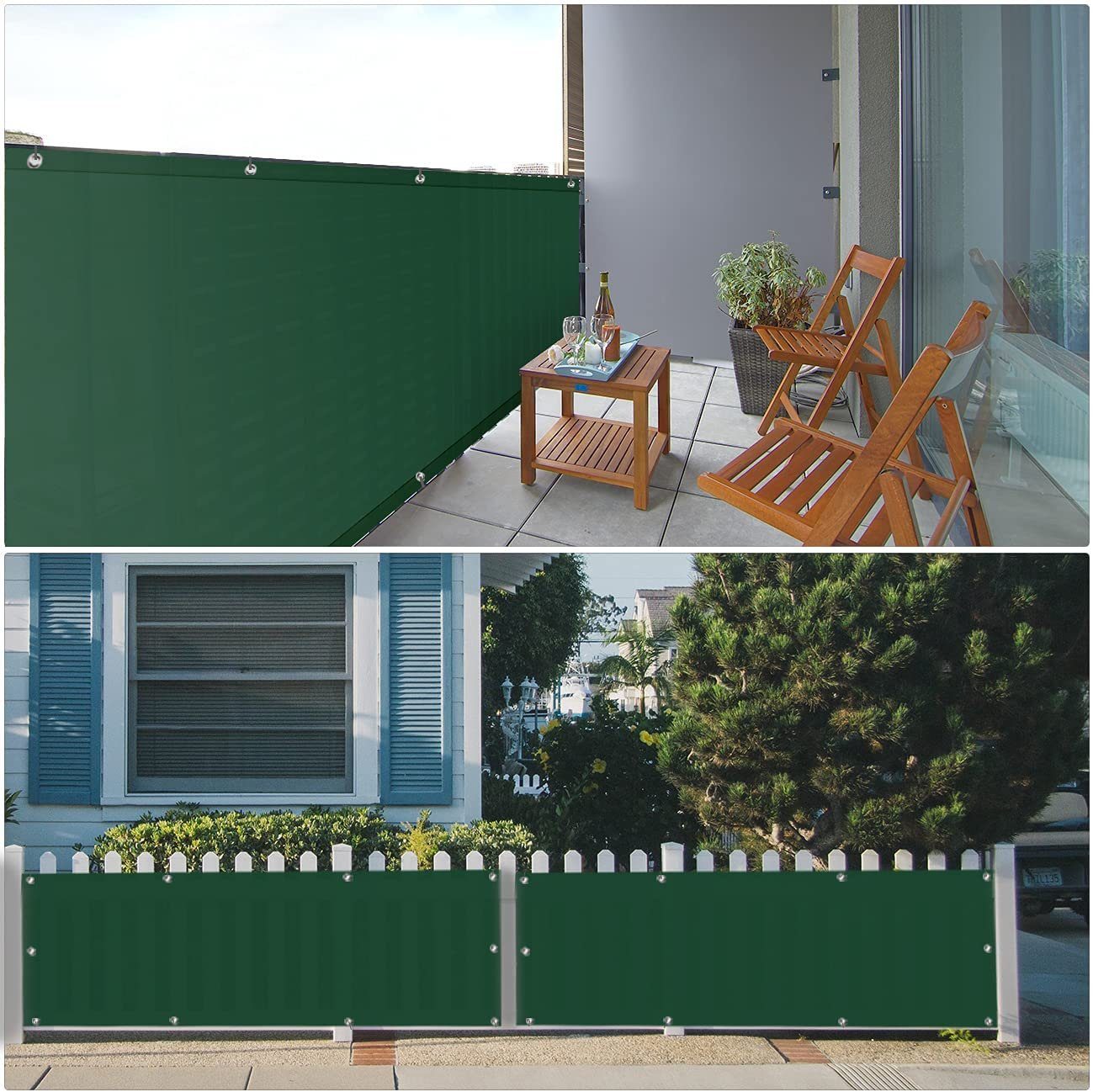 Sekey Balkonsichtschutz Balkon Sichtschutz 90x500cm Balkonabdeckung ...