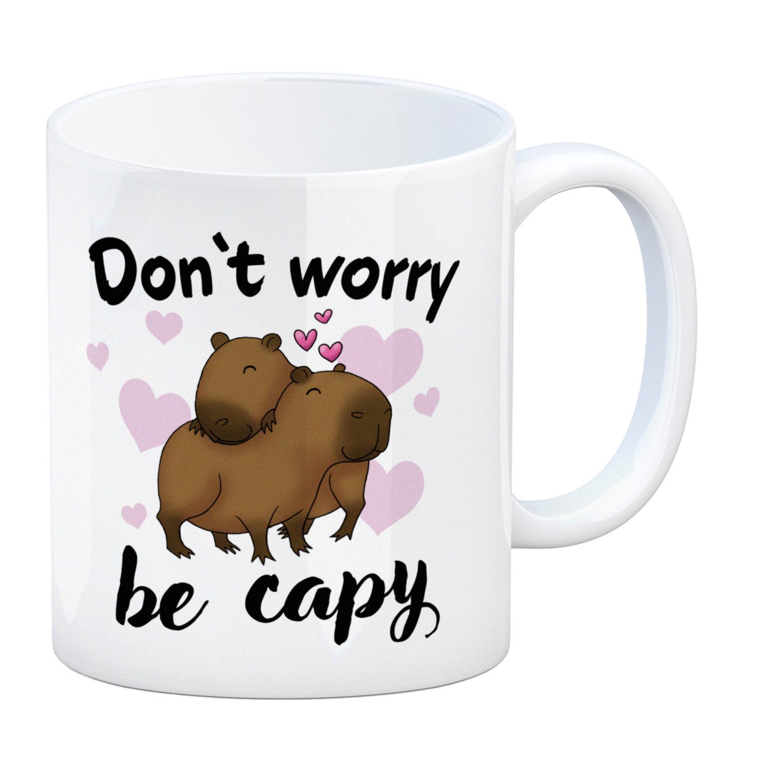 Speecheese Tasse Dont Worry Be Capy Capybara Kaffeebecher