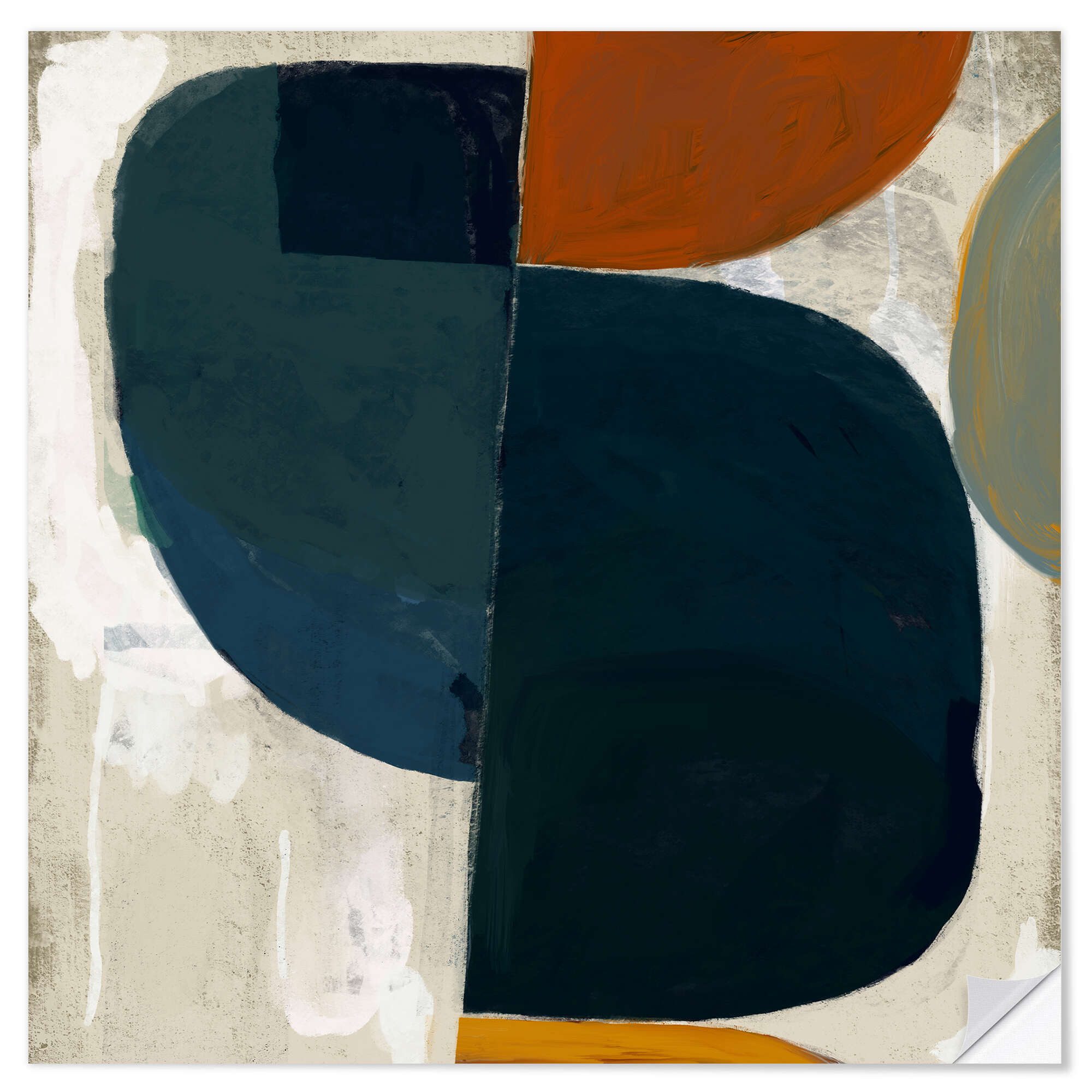 Posterlounge Wandfolie Atelier M Square Abstract Composition Iii