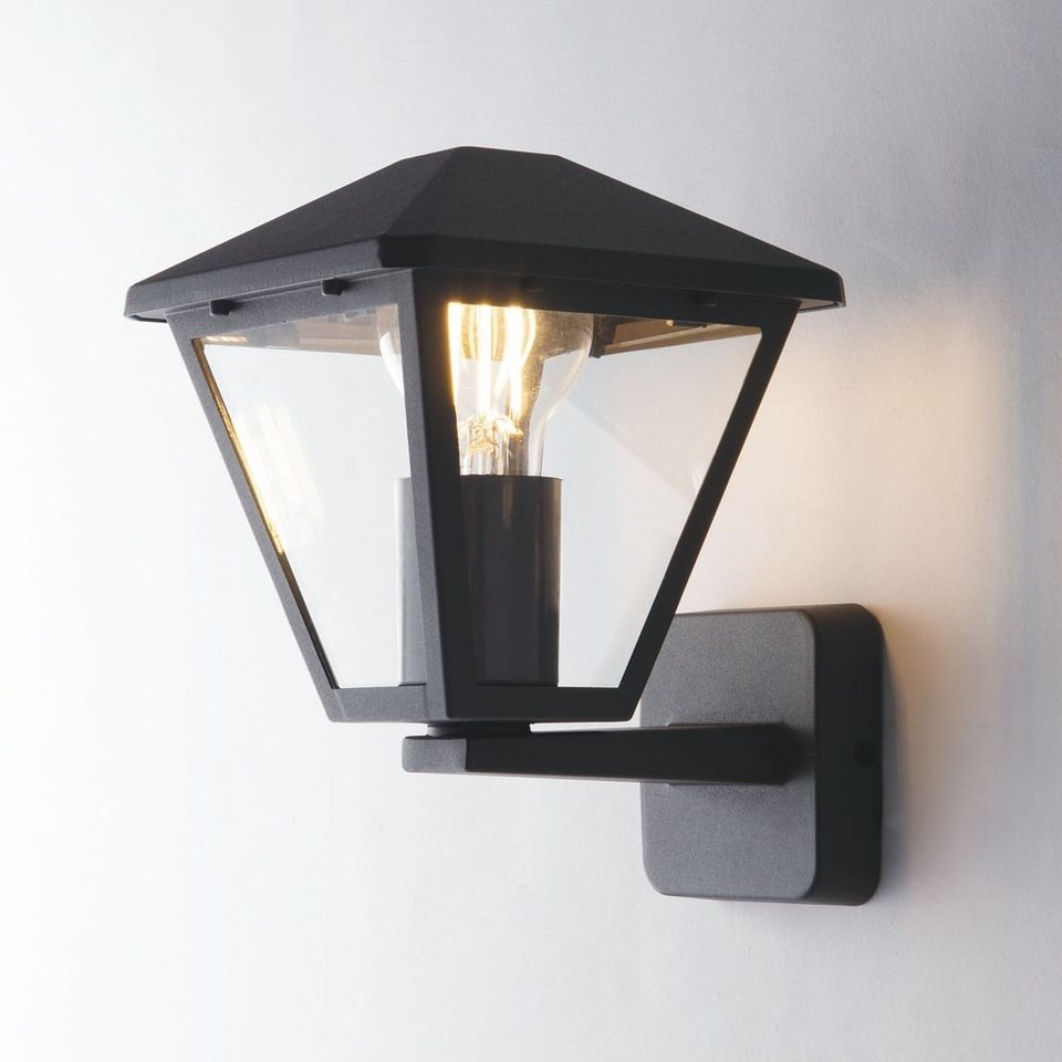 Click Licht Deckenleuchte Wandleuchte Prisma In Anthrazit E27 Ip44