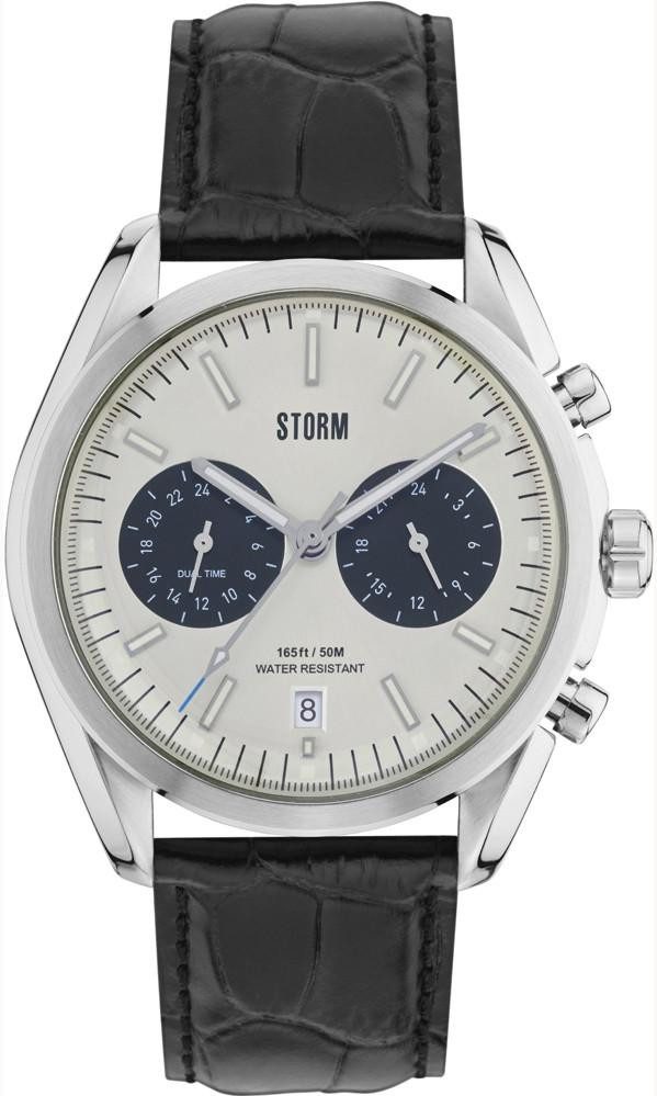 STORM Chronograph TREXON SILVER LEATHER Herrenchronograph