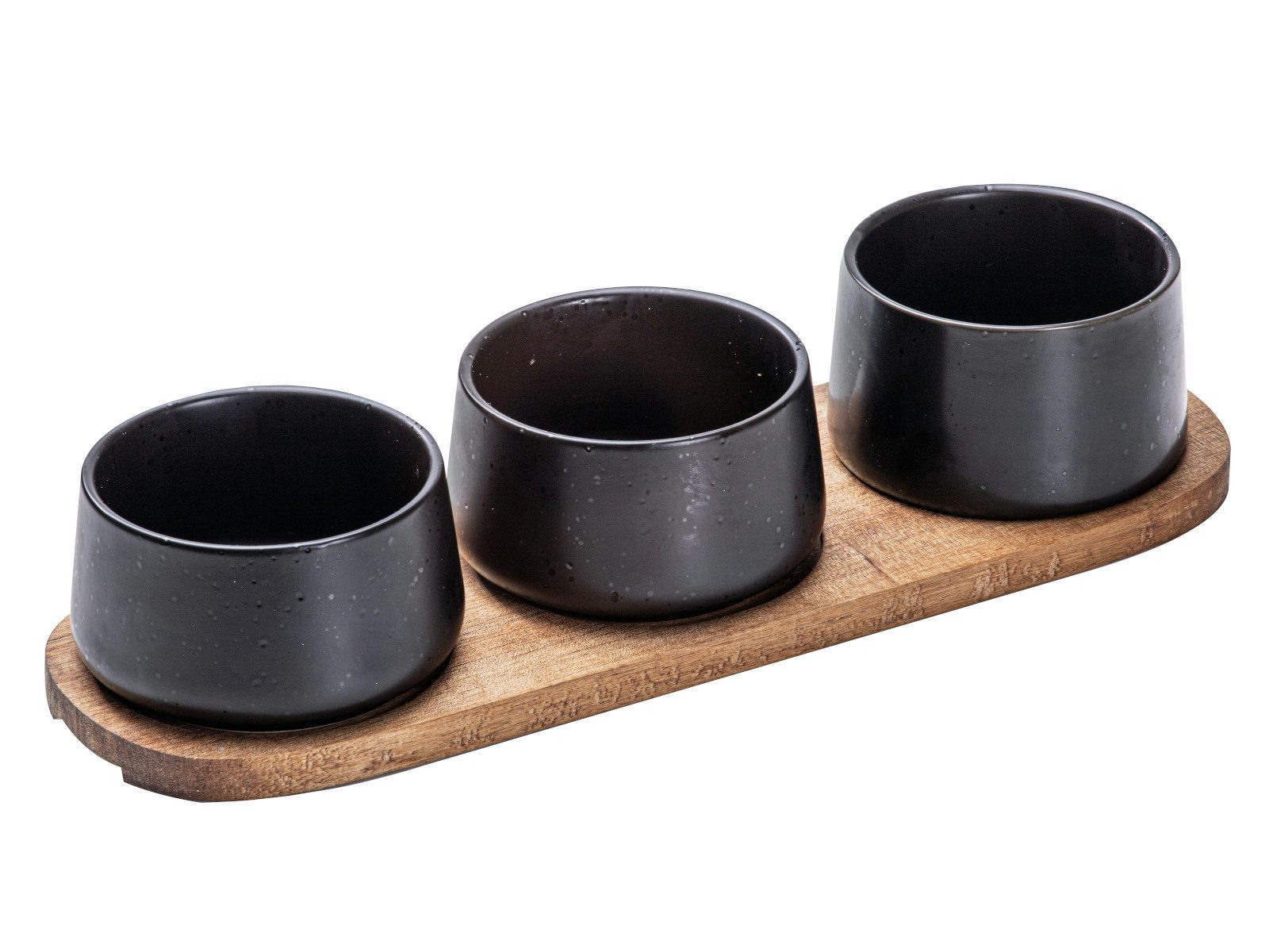 Ladelle Servierschüssel Elements Schalen And Tablettset Mittel Onyx 4tlg
