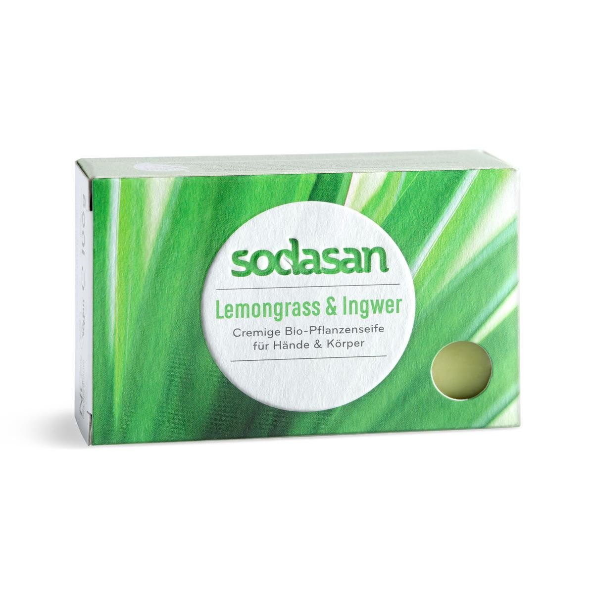 Sodasan Handseife Sodasan Feste Seife Lemongrass & Ingwer 0,1kg (1er Pack)