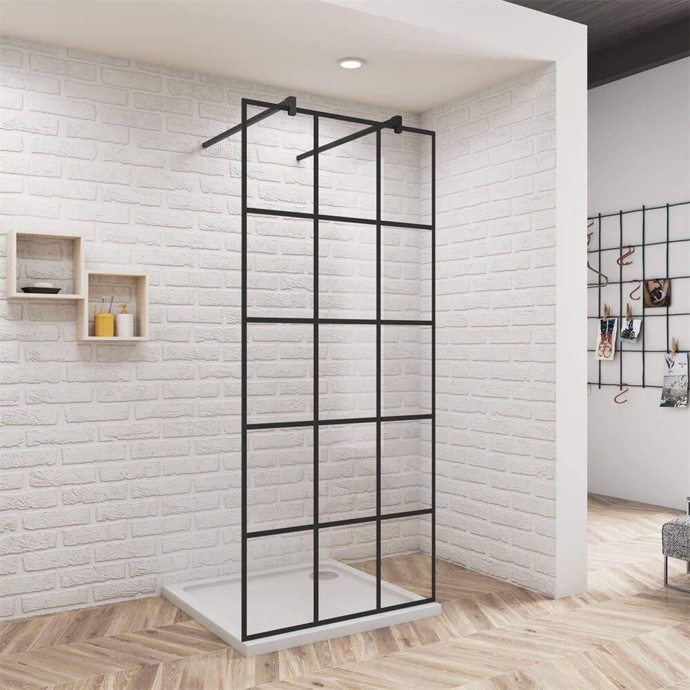 duschspa Duschwand 80/90/100/120/140cm ESG Duschwand Walk in Dusche Trennwand Glaswand ...