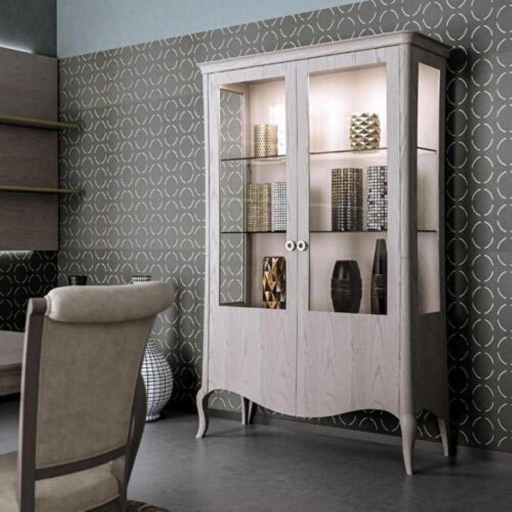 Jvmoebel Glasvitrine Glasschrank Wohnzimmer Sideboard Vitrine Esszimmer