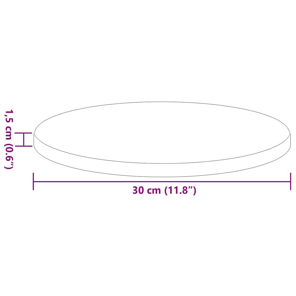 vidaXL Tischplatte Tischplatte Sonoma-Eiche Ø 30 x 1,5 cm Holzwerkstoff ...