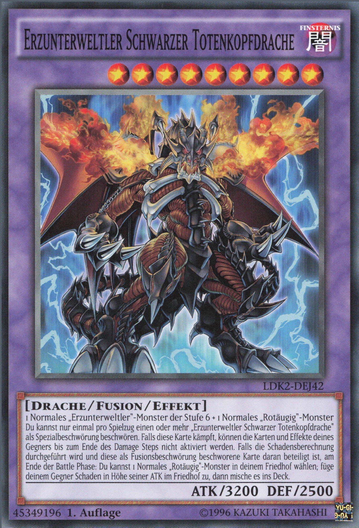 Recollectibles Sammelkarte Yugioh Karte Erzunterweltler Schwarzer