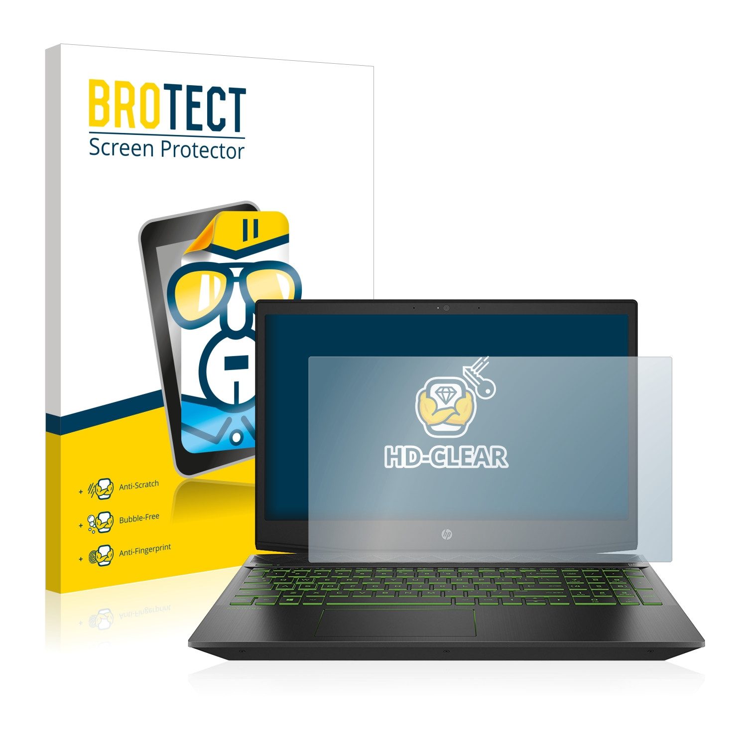 Brotect Schutzfolie Für Hp Pavilion 15 Cx0203ng Displayschutzfolie