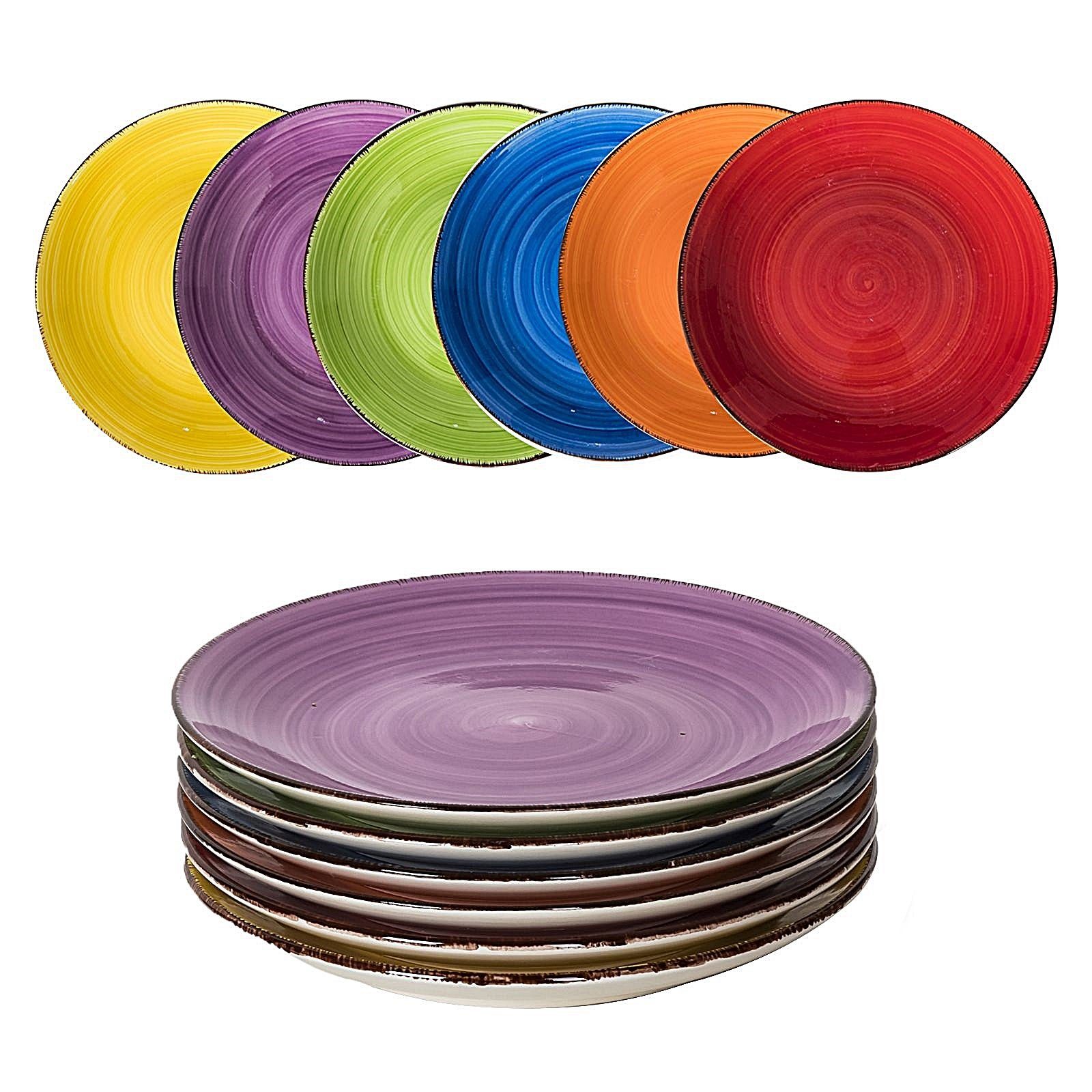 astor24 Geschirr-Set Speiseteller Müslischale Ess Teller Kaffeetasse (6 ...