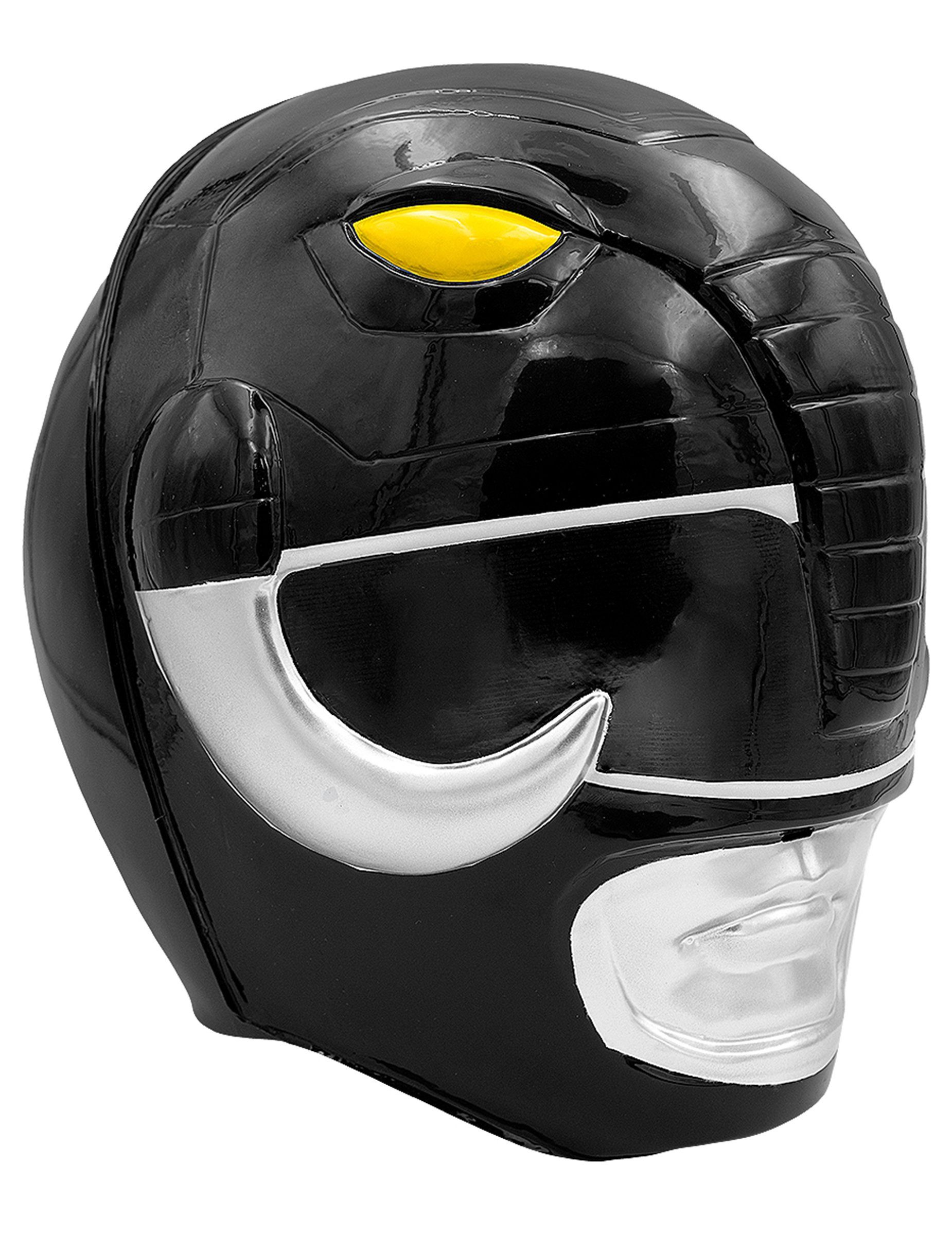 Kostüm Power Ranger Helm Erwachsene Schwarz, Faschingskostüm ...