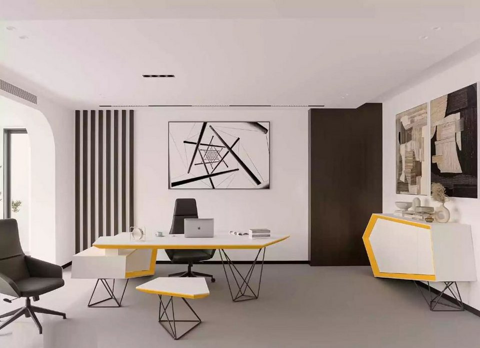 Jvmoebel Eckschreibtisch Arbeitszimmer Buro Eckschreibtisch Couchtisch