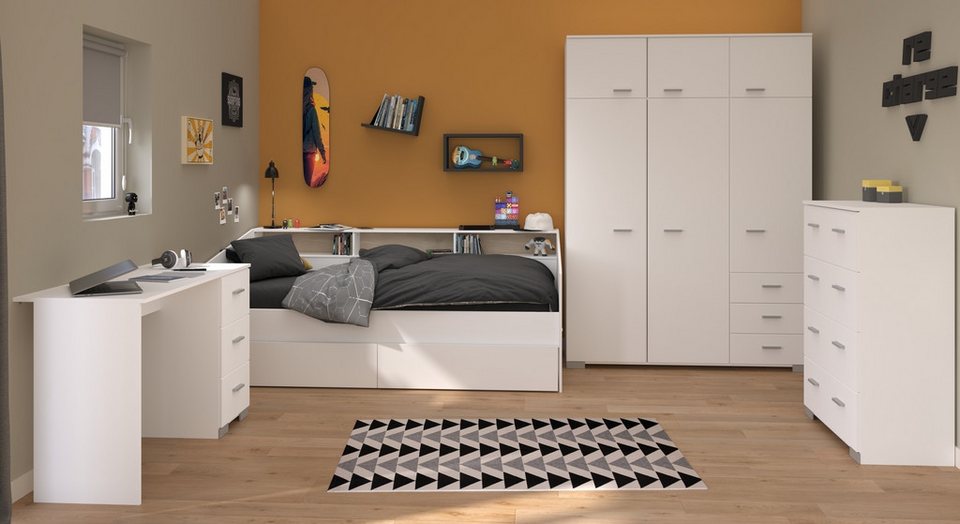 Parisot Jugendzimmer Set Sleep 40 In Weiß 5 Teilig