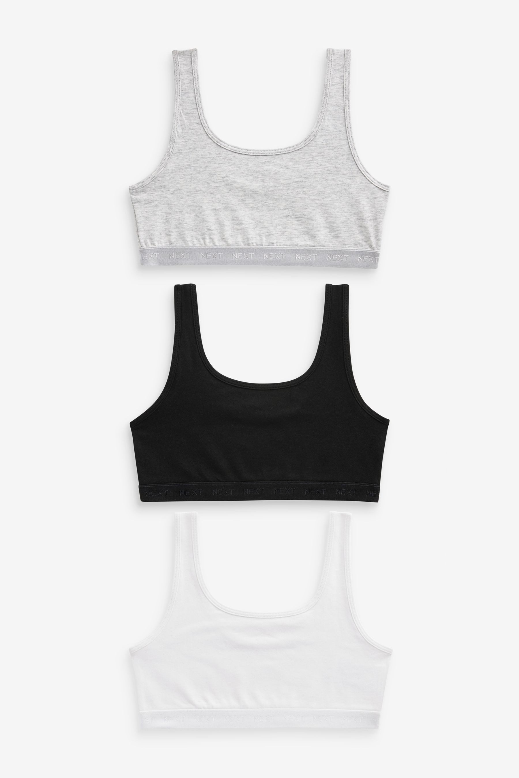 Next Crop Top Croptops Mit U Ausschnitt 3er Pack 3 Tlg