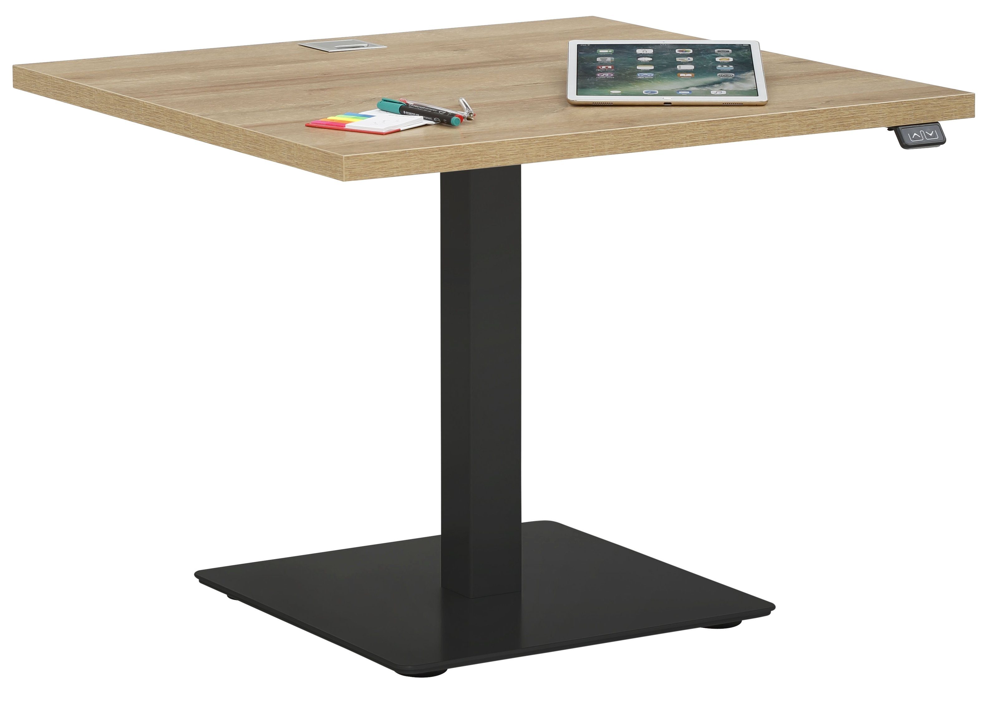Möbelando Schreibtisch 5511 Bxhxt 80x127x80 Cm Aus Metall