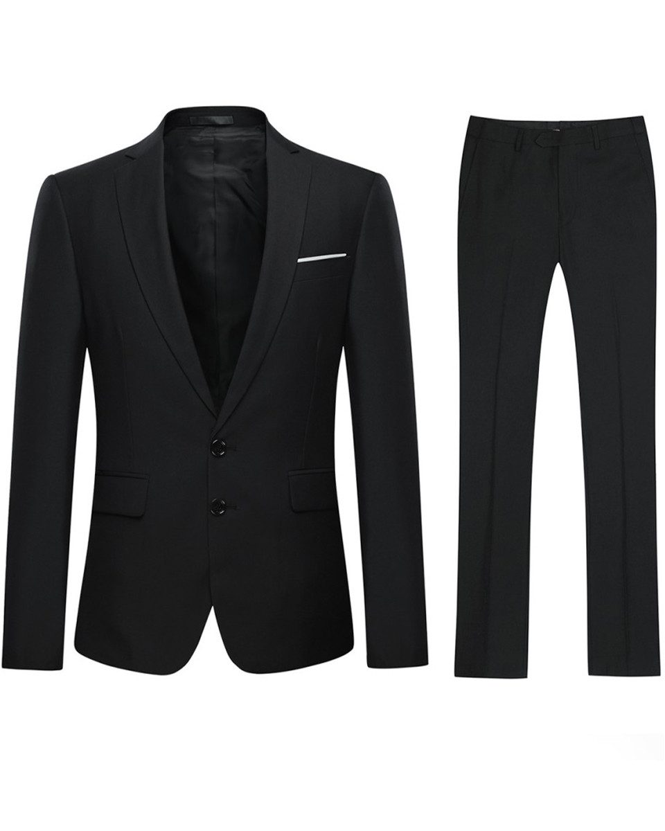 Allthemen Anzug (2 tlg) Herren Slim Fit Anzüge Modern Herrenanzug für Business