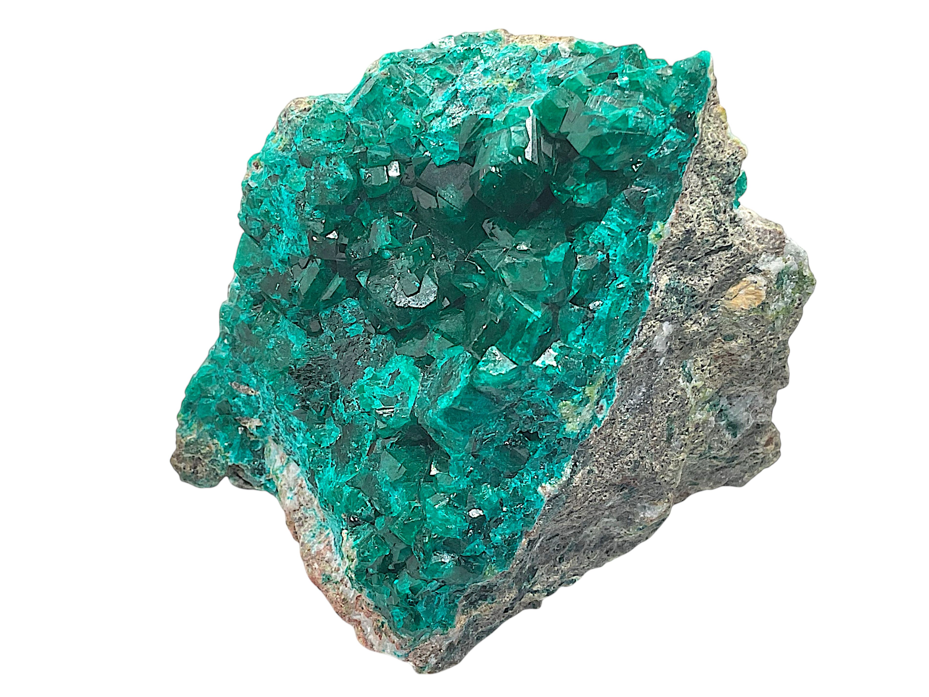 Steinfixx® Edelstein Dioptas Edelstein 7x7x7 cm 351gr. Unikat ...