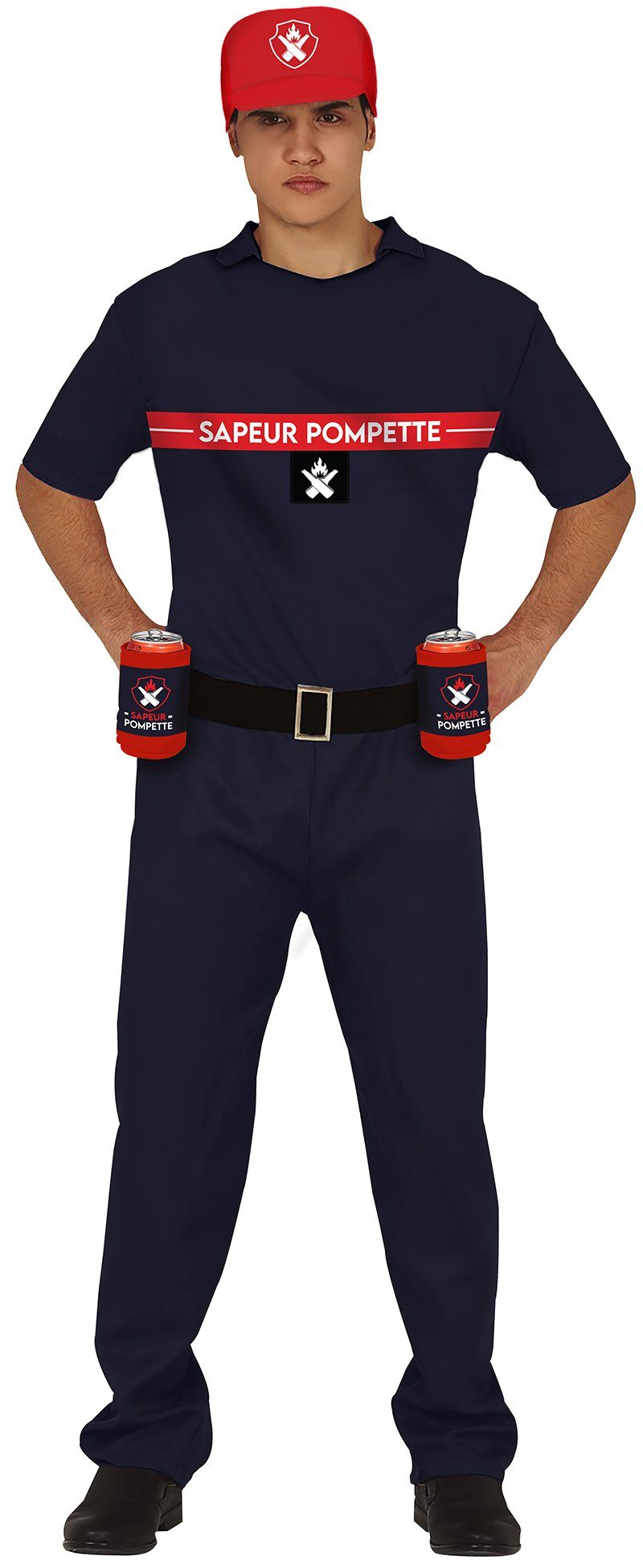 Fiestas Guirca Kostüm Sapeur Pomptte Herren Outfit Mit Hut T Shirt