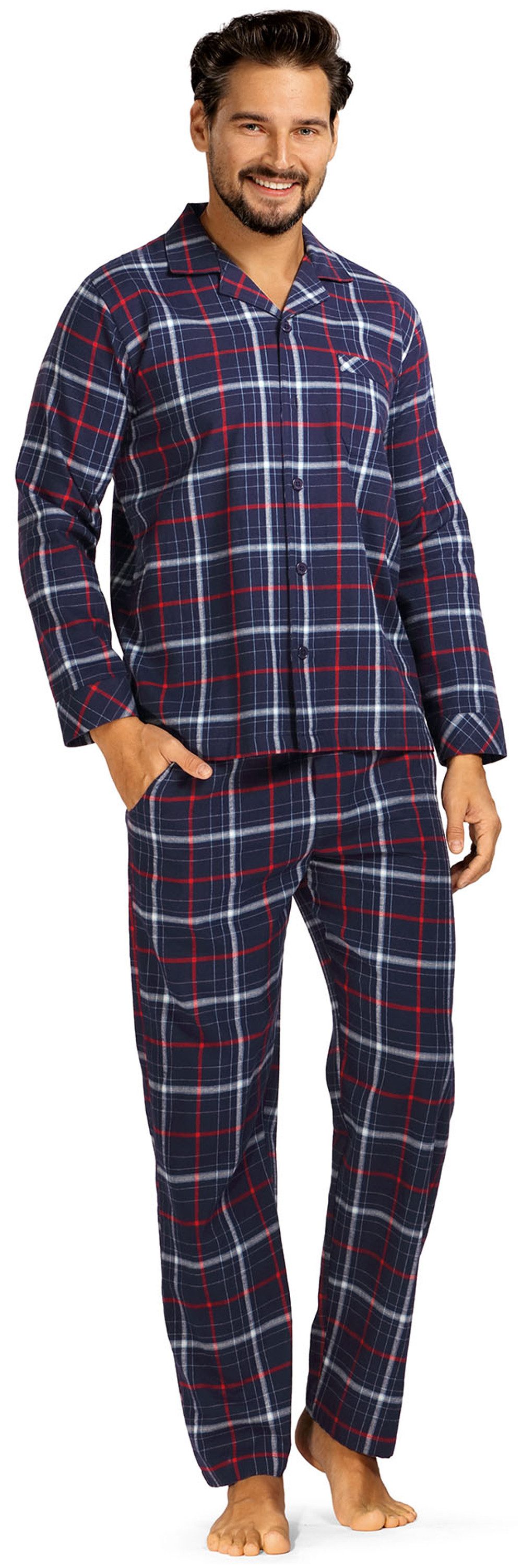 Comte Schlafanzug Cosy Chic Set 2 Tlg 2 Teilig Herren Pyjama Lang
