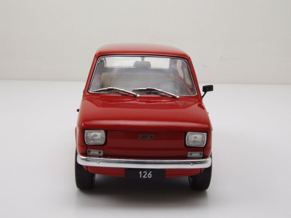 MCG Modellauto Fiat 126 1972 rot Modellauto 1:18 MCG, Maßstab 1:18 ...