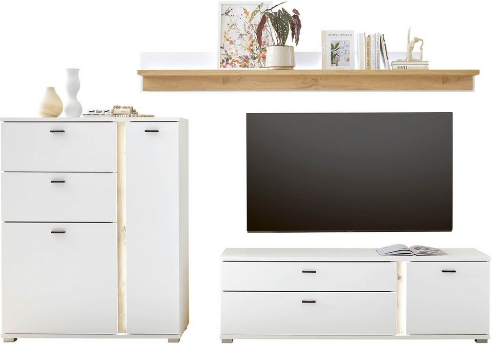 Inosign Wohnwand Long Island Set 3 St In Moderner Trendfarbe
