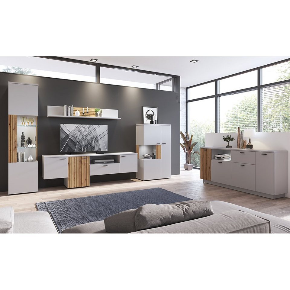 Lomadox Wohnzimmer Set Ashburton 129 Mega Spar Set 5 St 5 Tlg