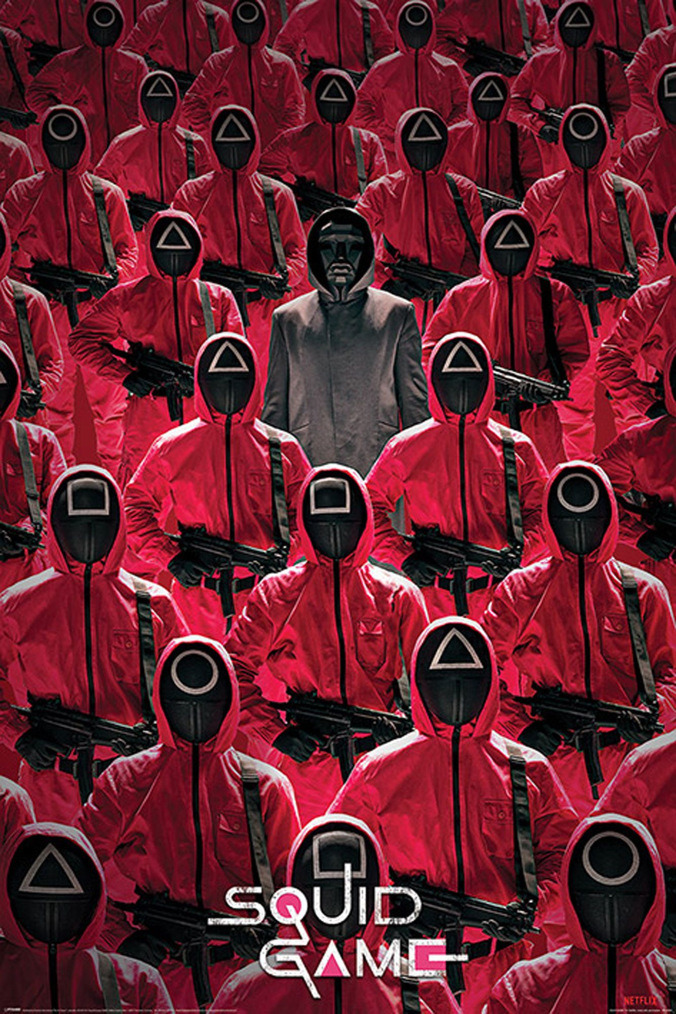 Poster Squid Game - Poster - Crowd + Zusatzartikel