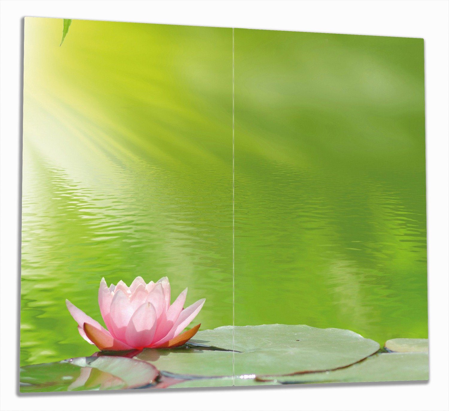 Wallario Herd Abdeckplatte Seerose Auf Dem Wasser Esg Sicherheitsglas