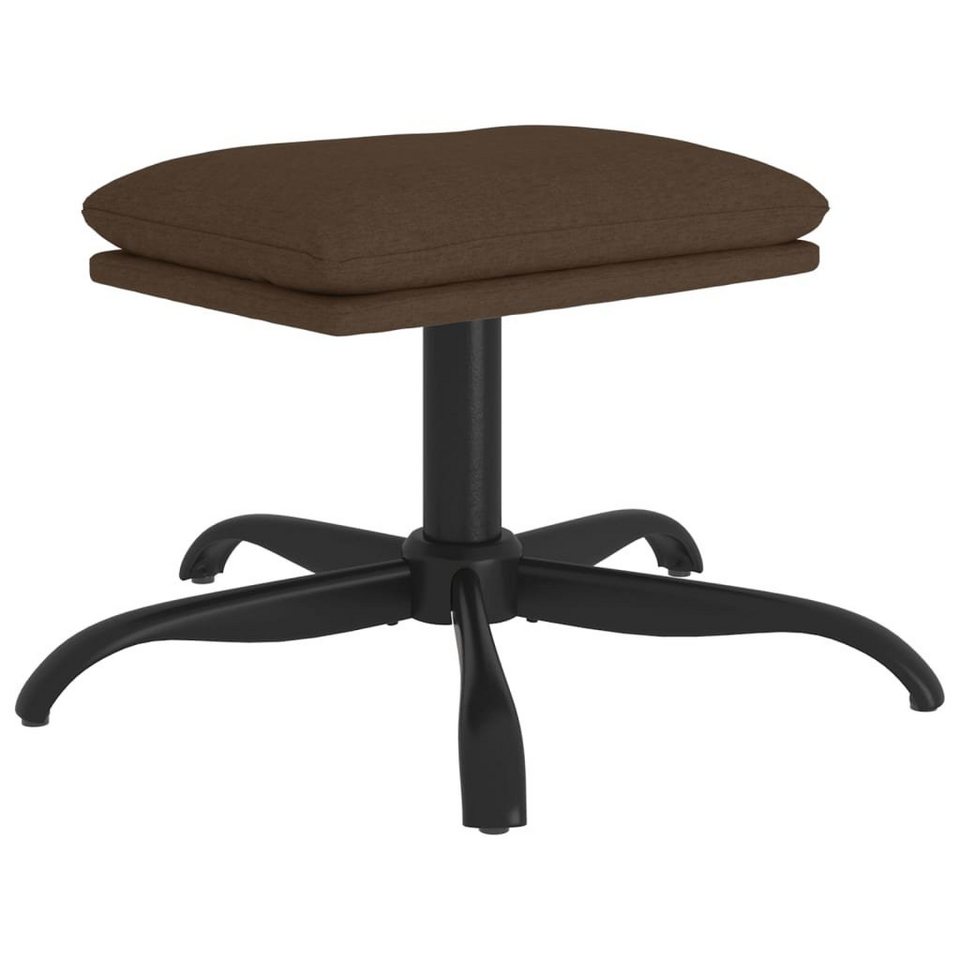 Vidaxl Polsterhocker Fußhocker Braun 60x60x36 Cm Stoff 1 St