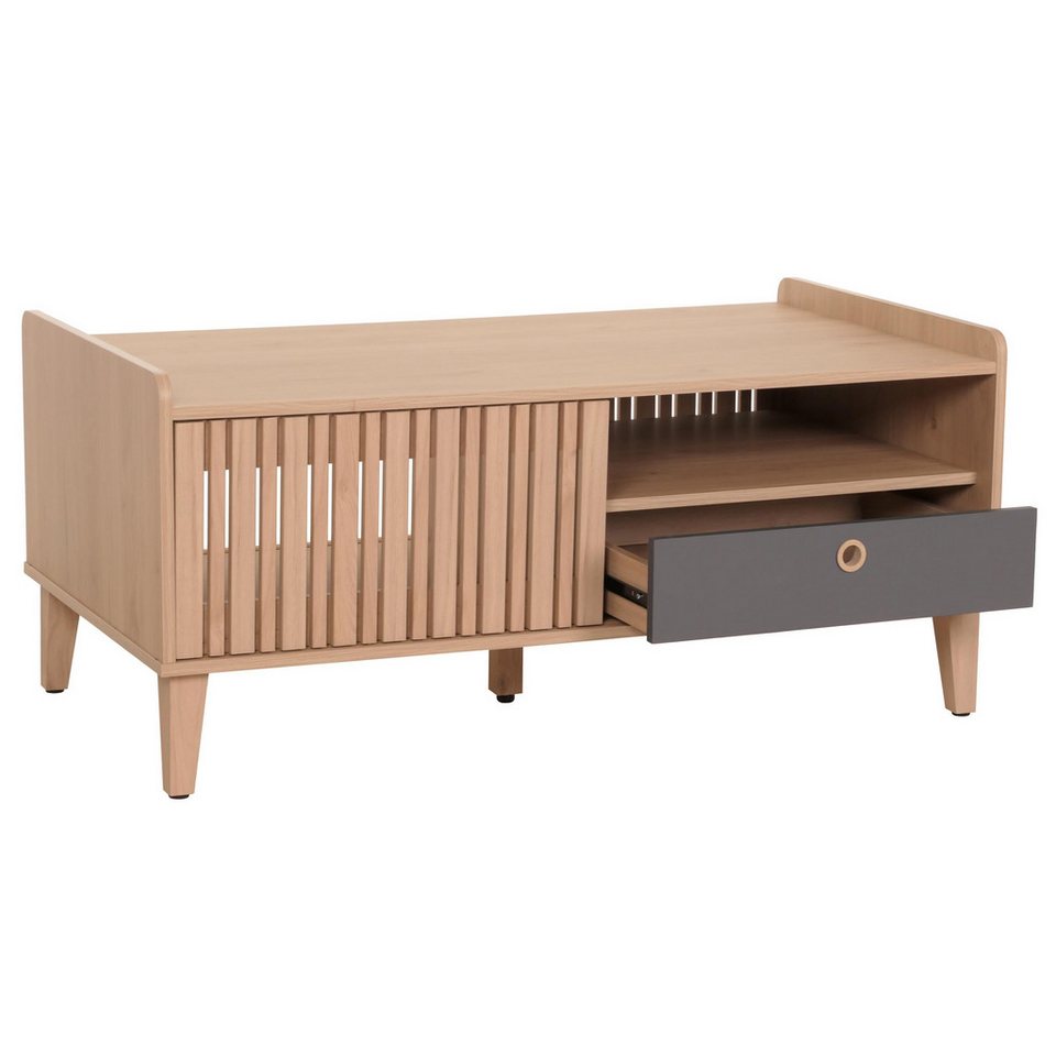 Mcw Couchtisch Mcw M48 C Zwei Schiebetüren Mit Schienensystem Auf Rollen