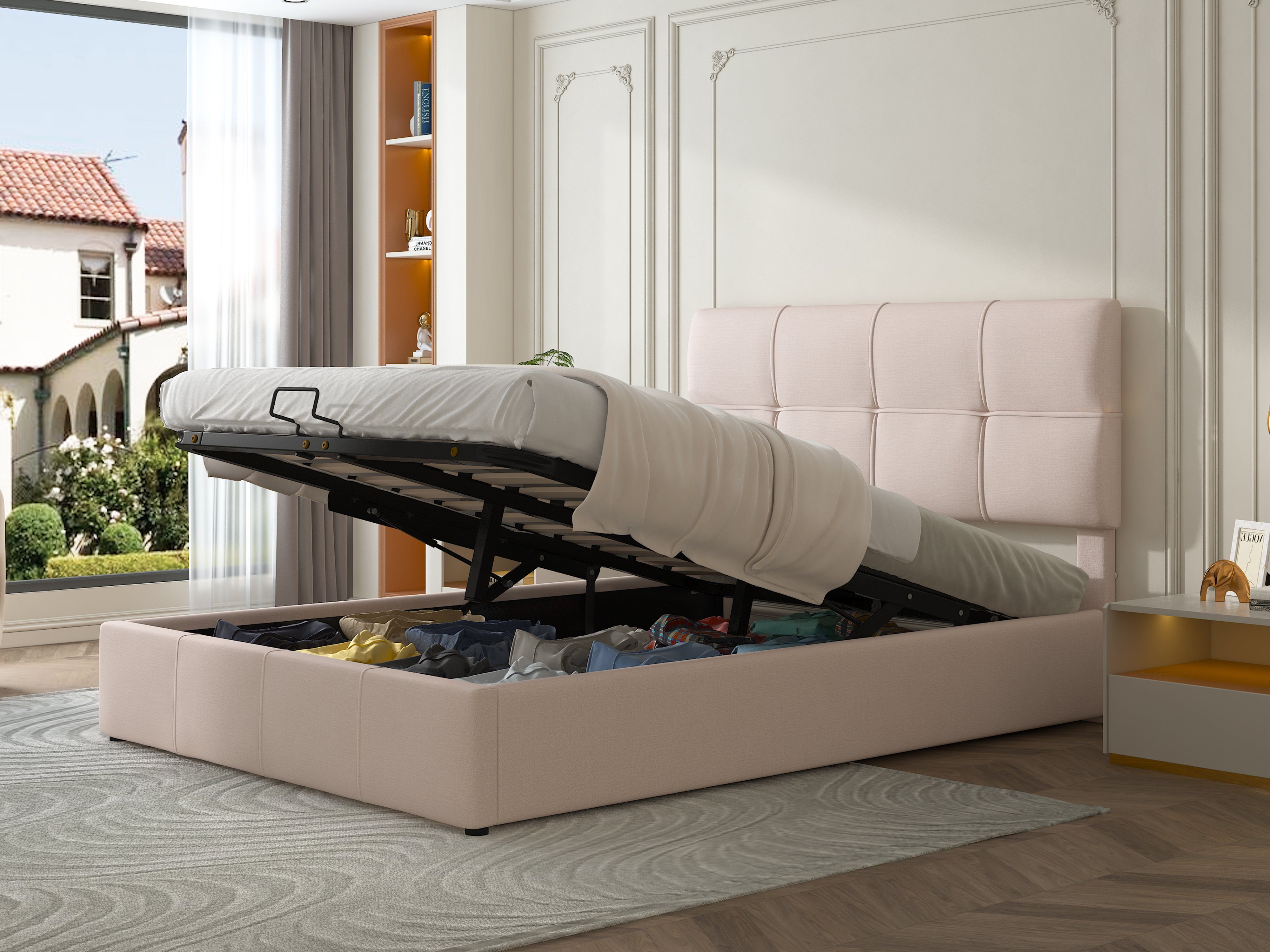 Redom Bett Polsterbett Doppelbett Jugendbett Mit Hydraulisch