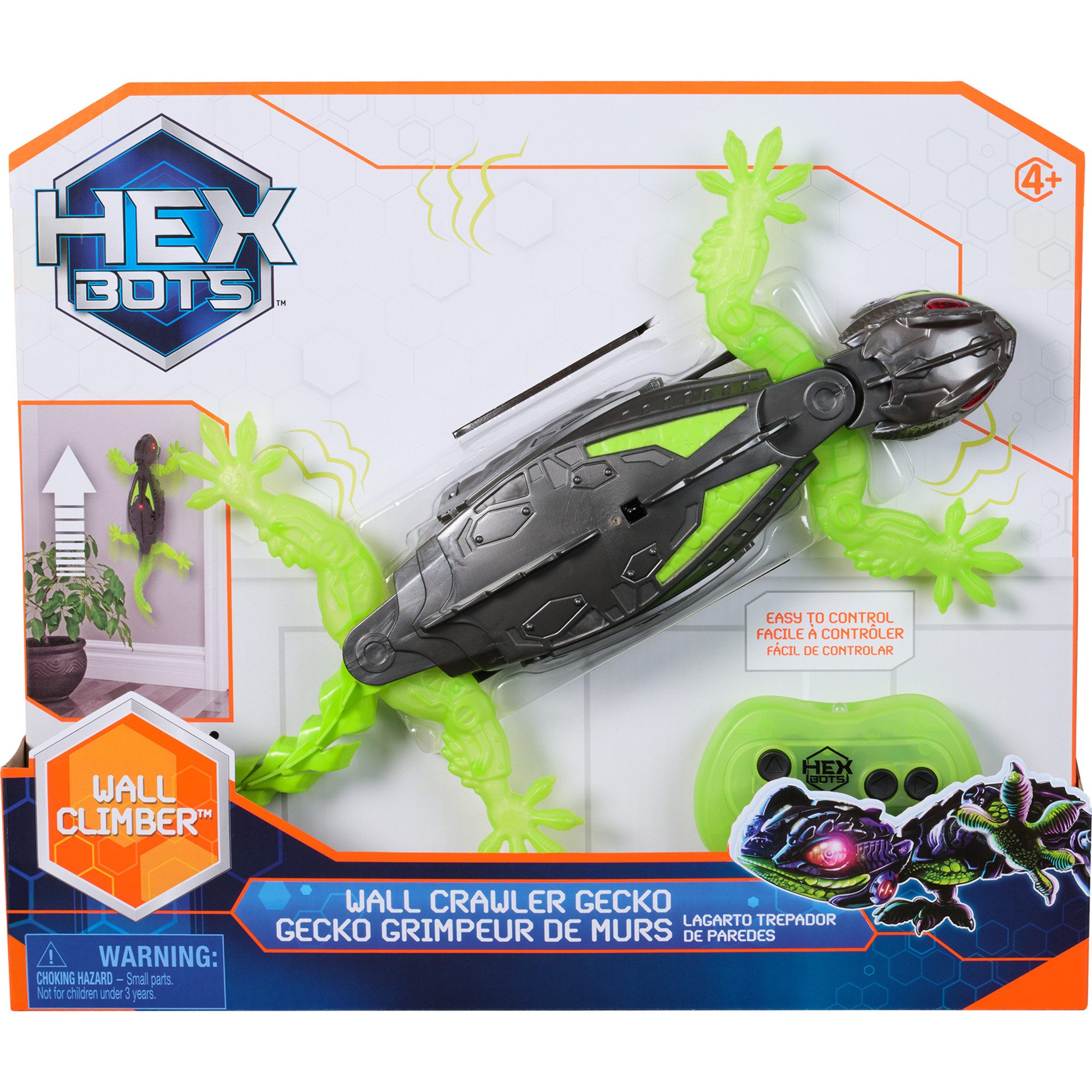 Spinmaster Spielfigur Spin Master Hex Bots - Wall Crawler Gecko ...