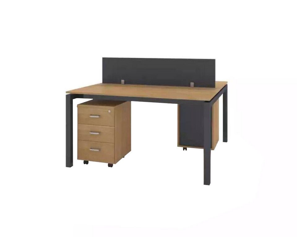 Jvmoebel Schreibtisch Büromöbel Set Zweier Schreibtisch Arbeitszimmer