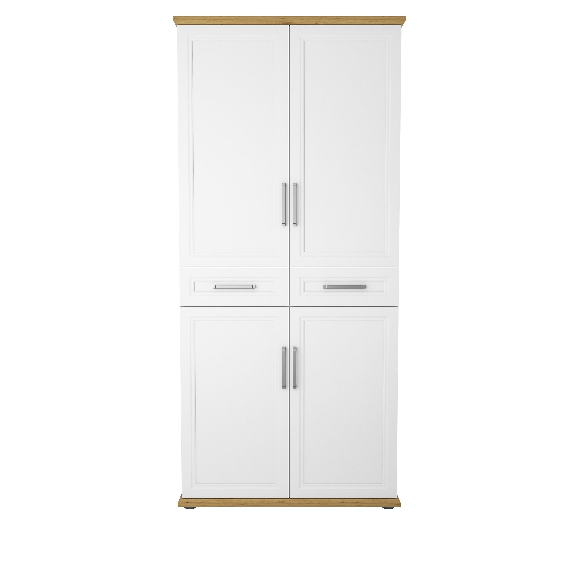 Möbelando Aktenschrank 1947 Aus Mdf Spanplatte In Weiß Matt