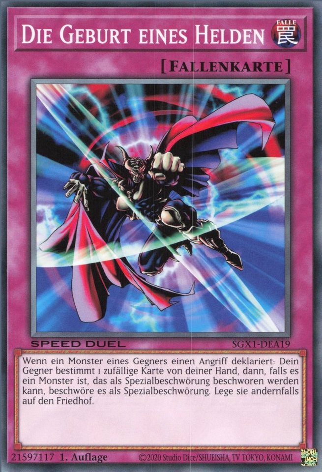 ᐅ Recollectibles Sammelkarte Yugioh Karte Die Geburt Eines Helden