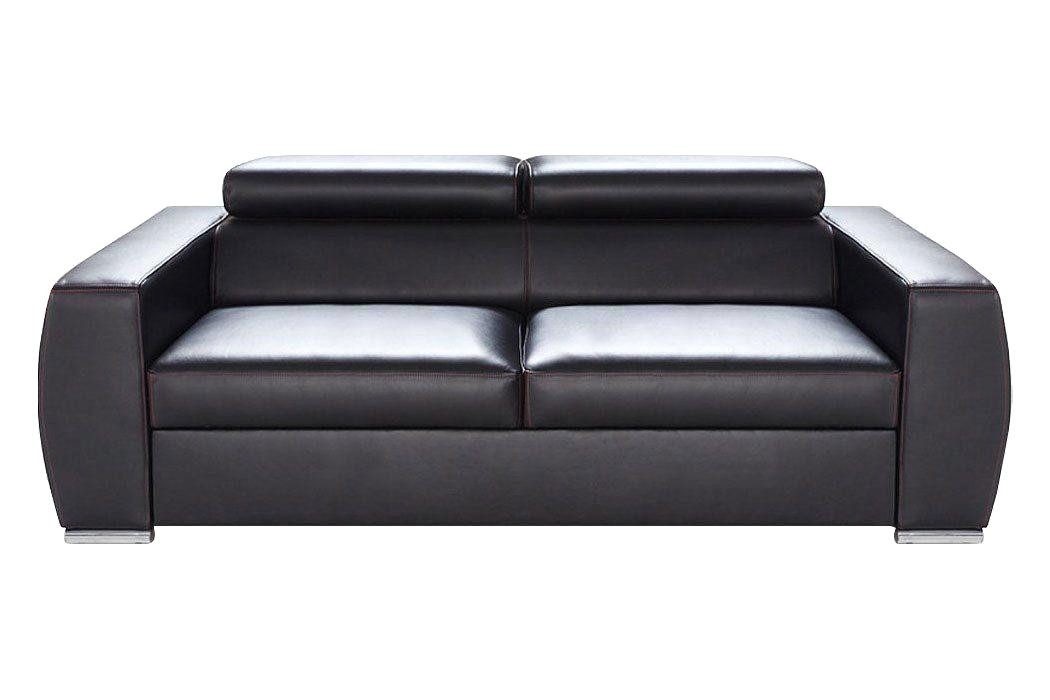 Jvmoebel Sofa Schwarzer Zweisitzer Mit Bettfunktion Polstermöbel Design