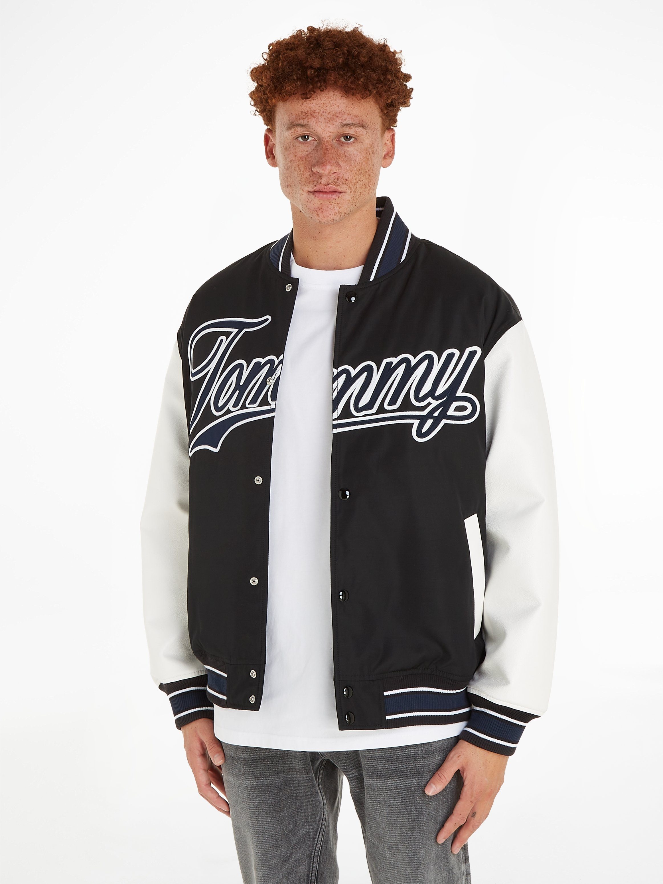 Tommy Jeans Collegejacke TJM LETTERMAN JACKET EXT mit Tommy Schriftzug