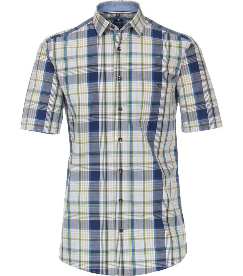 Redmond Kurzarmhemd Kariert Regular Fit