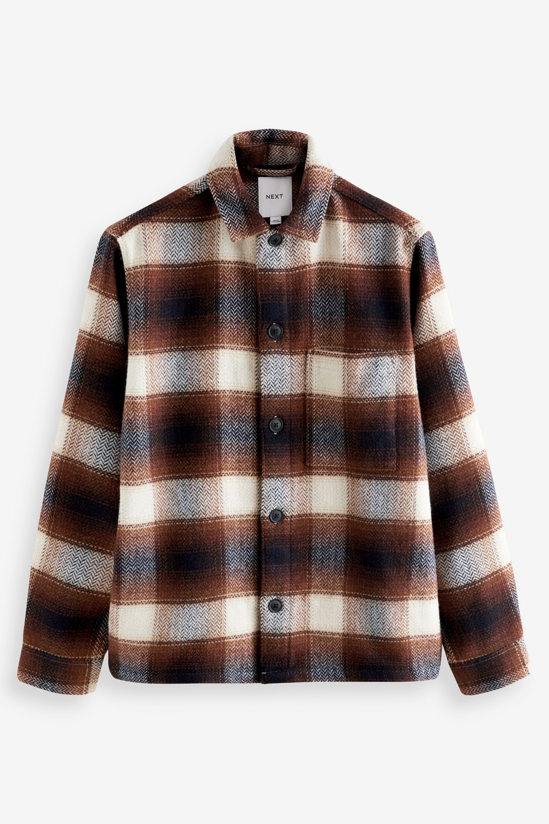 Next Hemdjacke Karierte Hemdjacke Mit Wolle 1 St Mode Und
