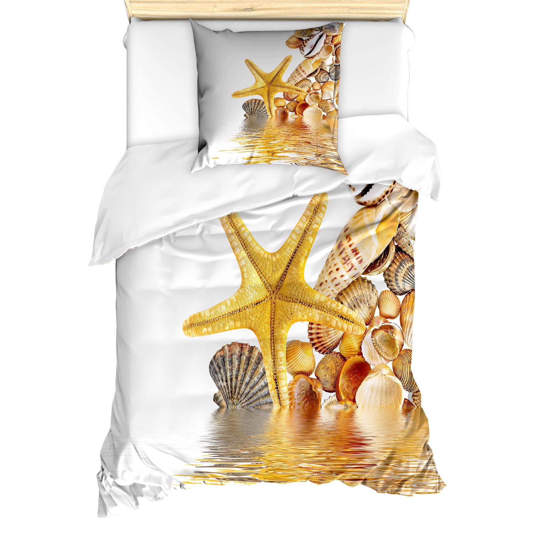 Abakuhaus Bettwäsche Milbensicher Allergiker geeignet mit Kissenbezug, Microfaser, Strand ...