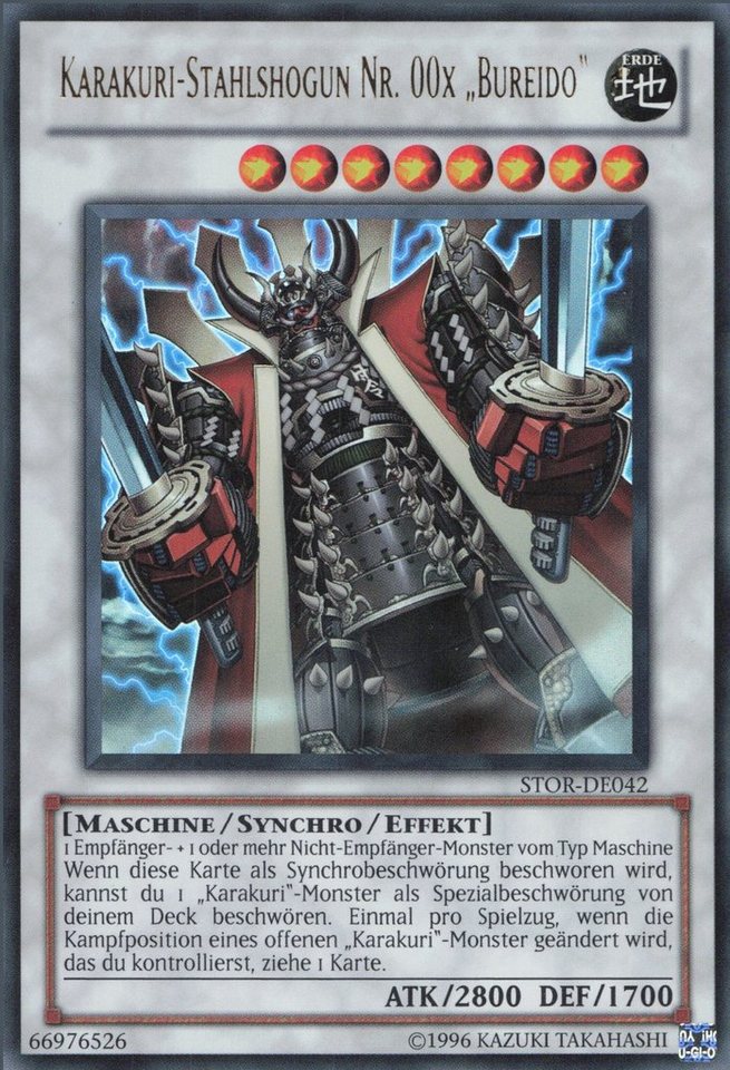 Recollectibles Sammelkarte Yugioh Karte Karakuri Stahlshogun Nr 00x