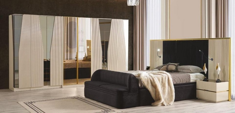Jvmoebel Schlafzimmer Set Schlafzimmer Set Komplettes Zimmer Holz Bett