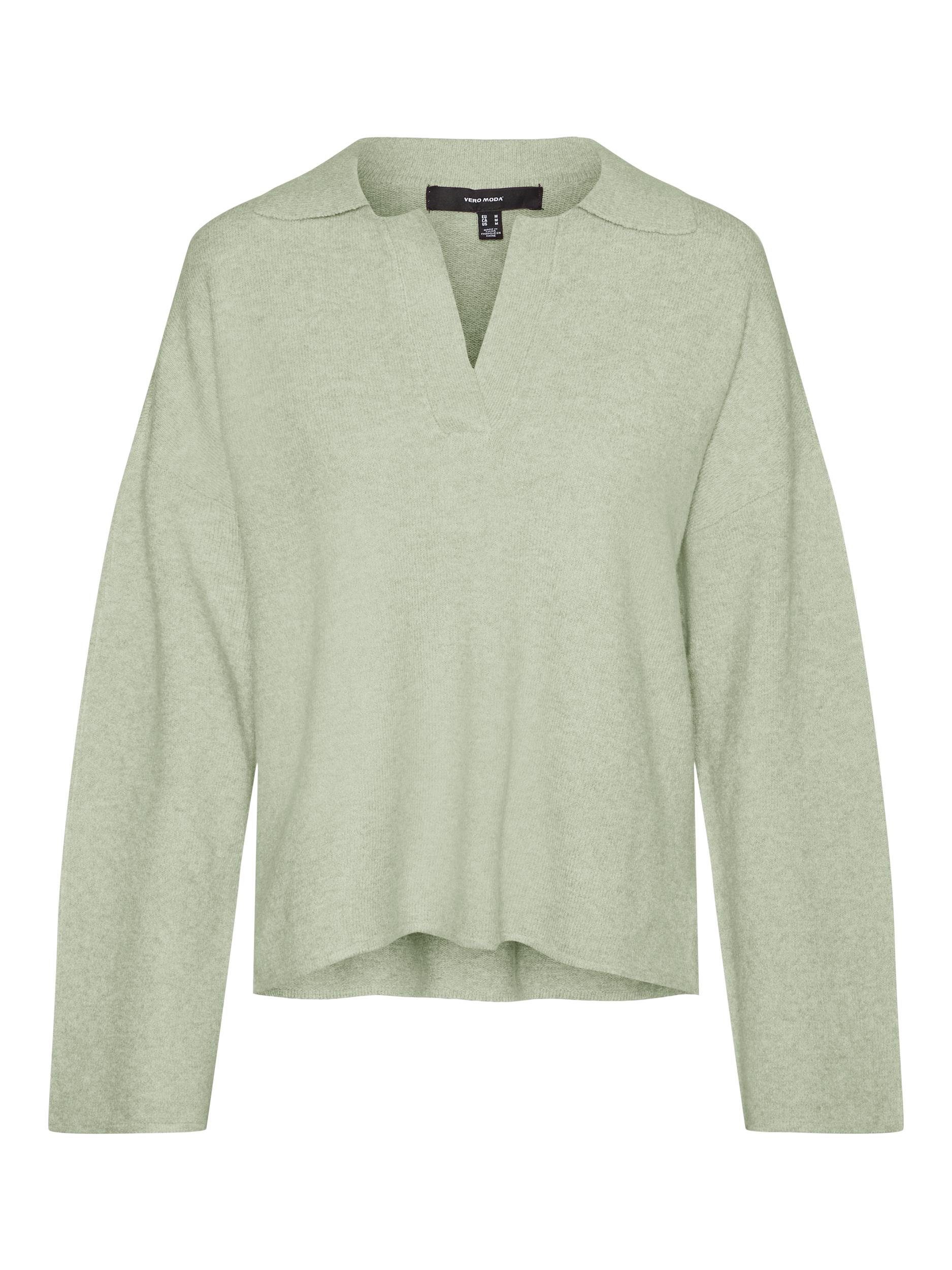 Vero Moda Strickpullover Vmdoffy Ls Polo V Neck Blouse Ga Bo