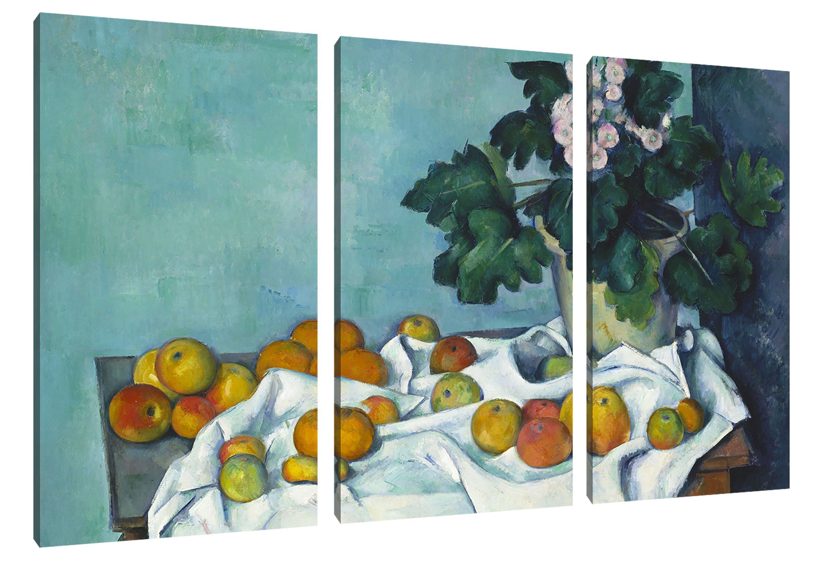 Pixxprint Leinwandbild Paul Cézanne Stillleben Mit Äpfeln Und Einem