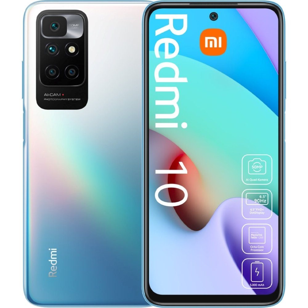 Xiaomi Redmi 10 64 GB / 4 GB - Smartphone - sea blue Smartphone (6,5 Zoll)