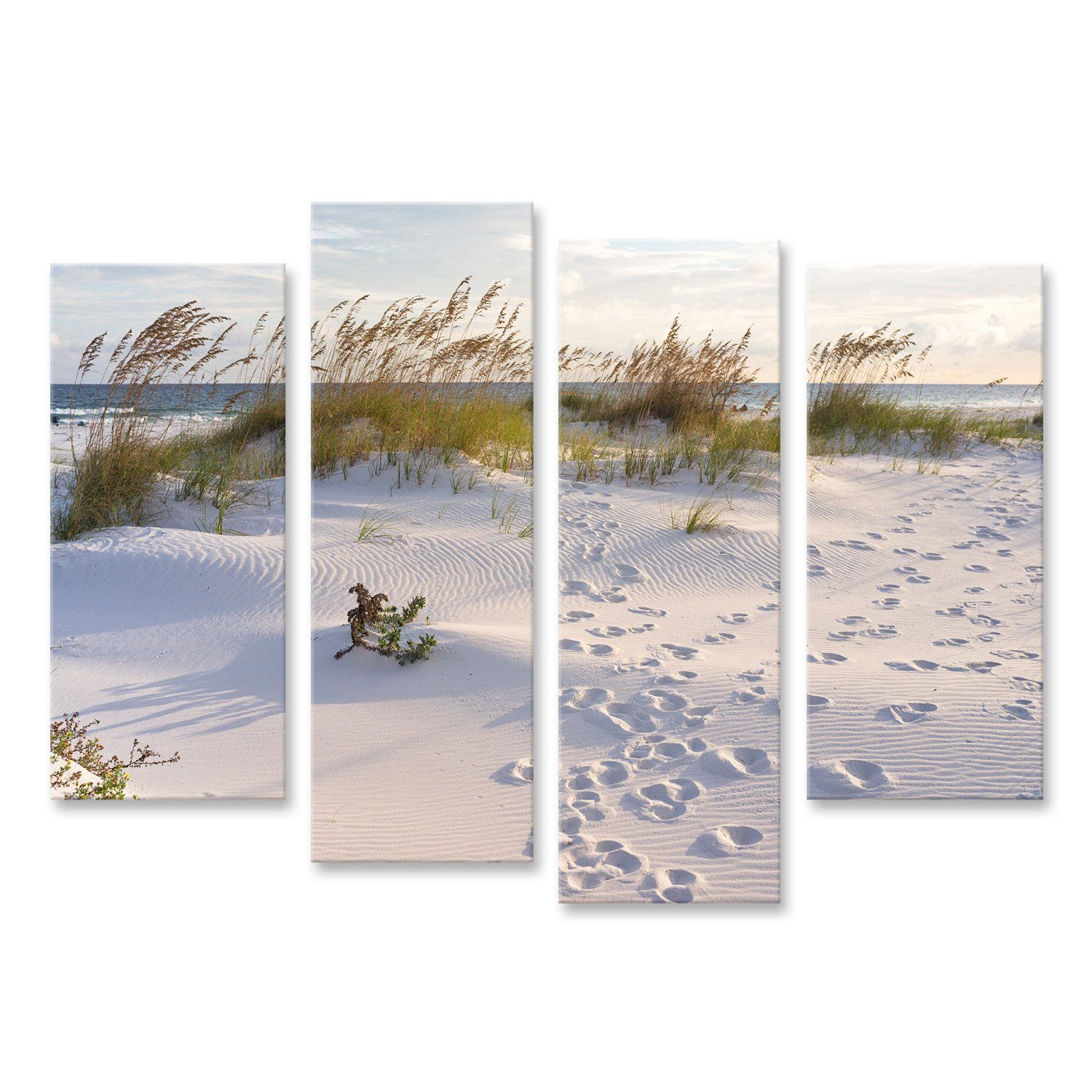 islandburner Leinwandbild Bild auf Leinwand Sonnenuntergang Am Pensacola Beach In Florida